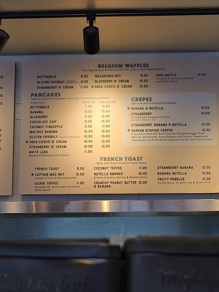 Menu at Aloha Stacks restaurant, Mission Viejo, Santa Margarita Pkwy