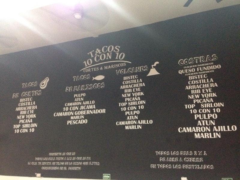 Menu at Tacos 10 con 10 restaurant, Santiago de Querétaro, Av ...