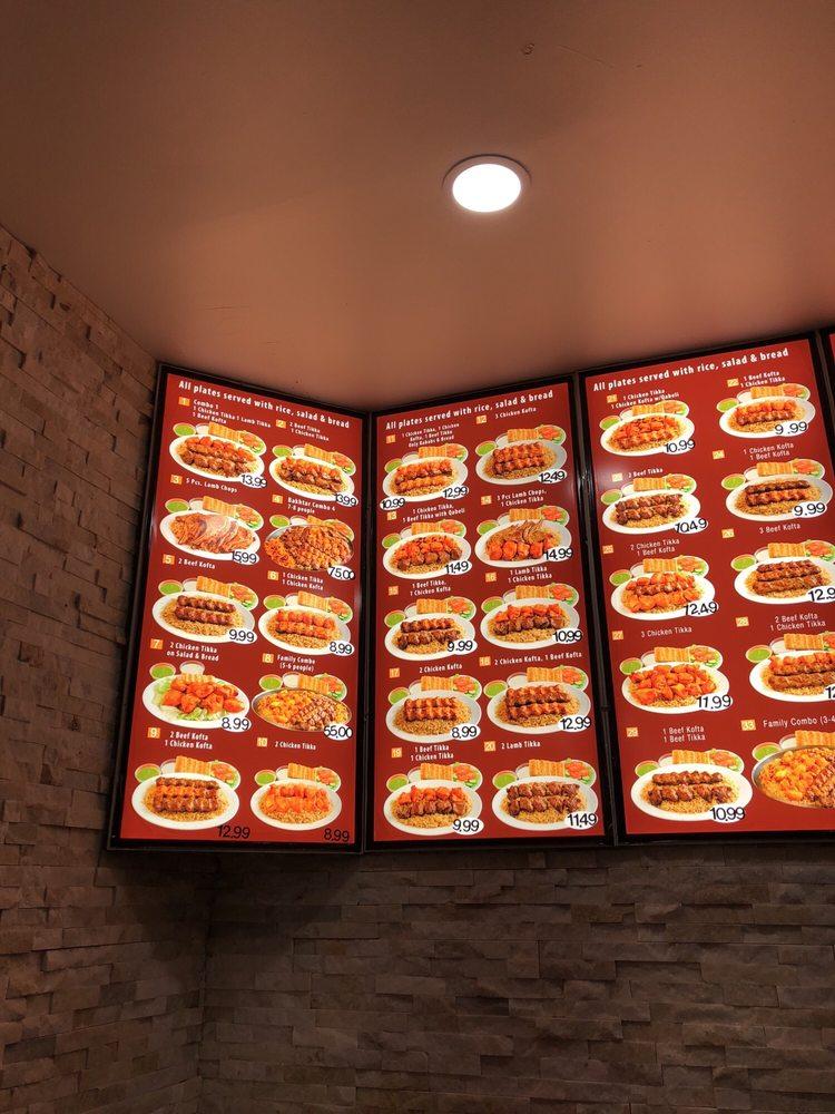 Menu at Main Bakhtar Halal Kabab restaurant, Hicksville