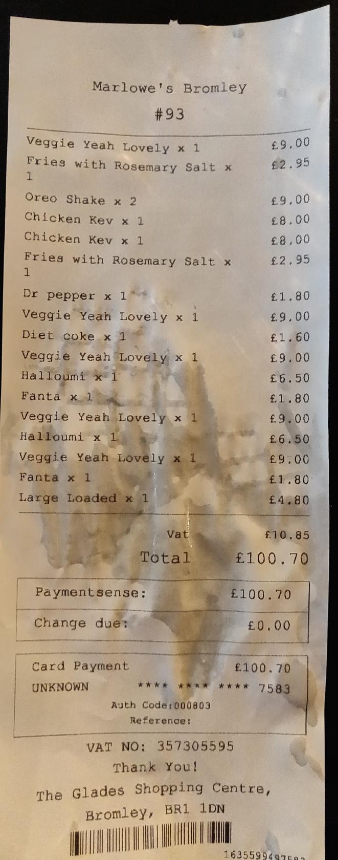 Menu at Marlowe's Burger & Ping Pong - Bromley restaurant, Bromley