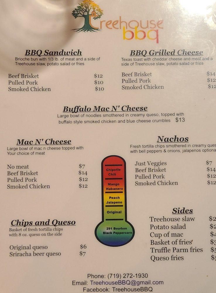 Menu at Trails End Taproom pub & bar, Monument