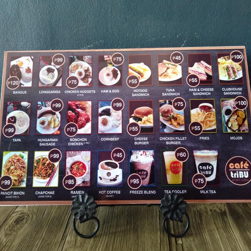 Carta de Cafe Tribu Dasma Cavite, Filipinas