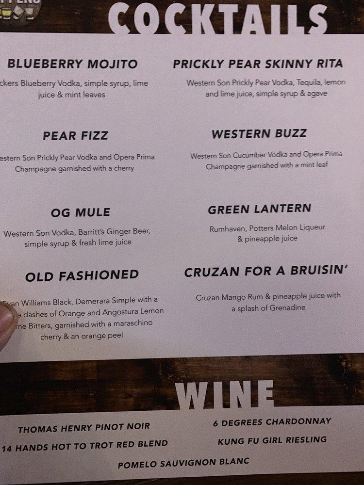 Menu at Shot Happens pub & bar, Tulsa