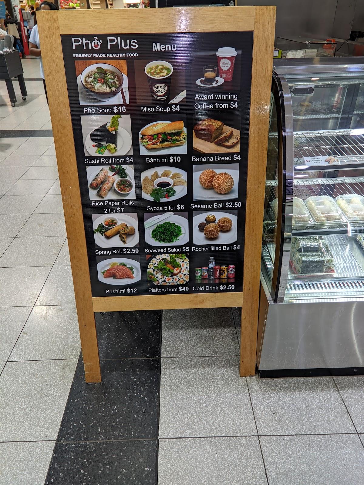 Menu at Pho Plus restaurant, Armidale
