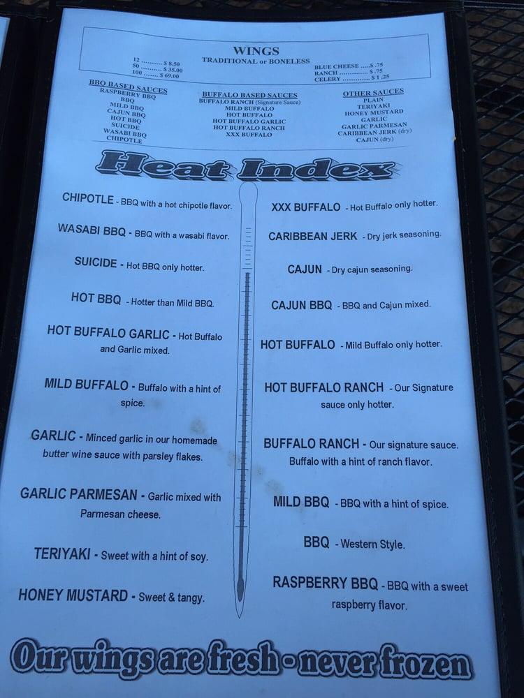 Menu at Characters Sports Bar & Grill, Cleveland, Brookpark Rd
