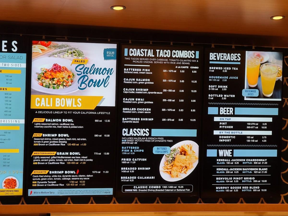 Carta del restaurante California Fish Grill, Citrus Heights, Sunrise ...