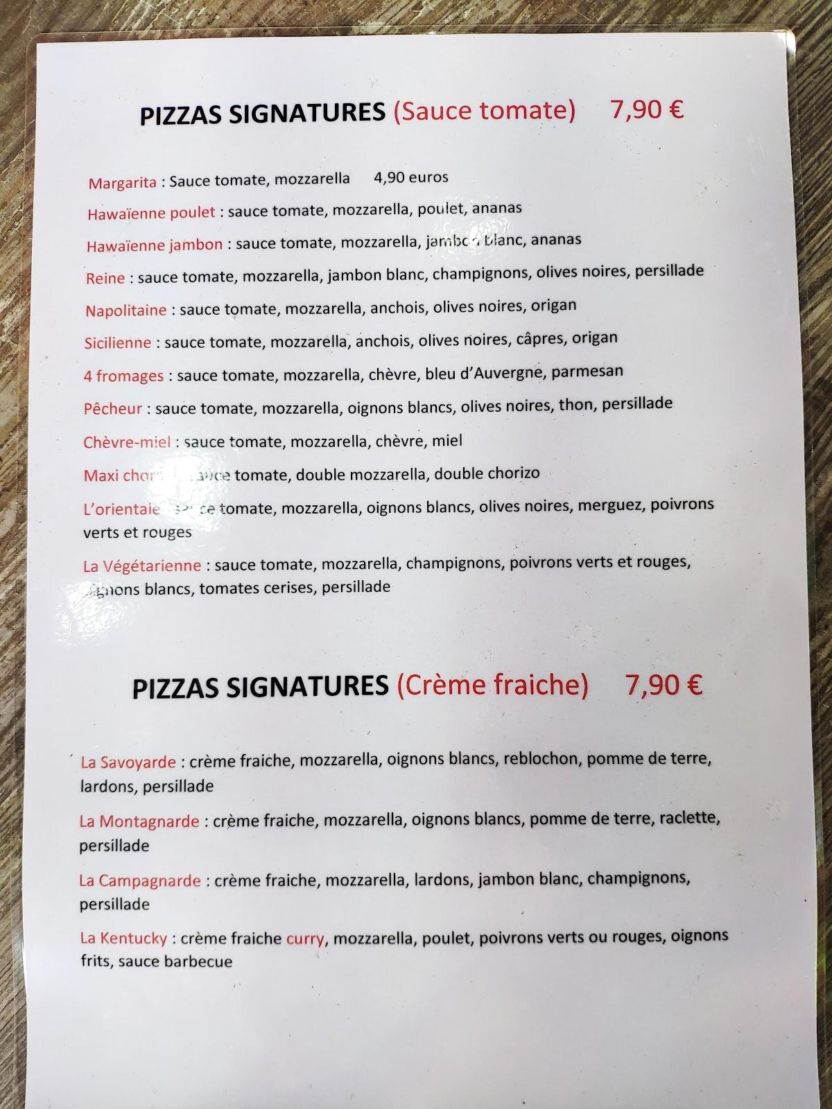 Carta del restaurante Custom Pizza, Paris, 103 Rue Claude Decaen