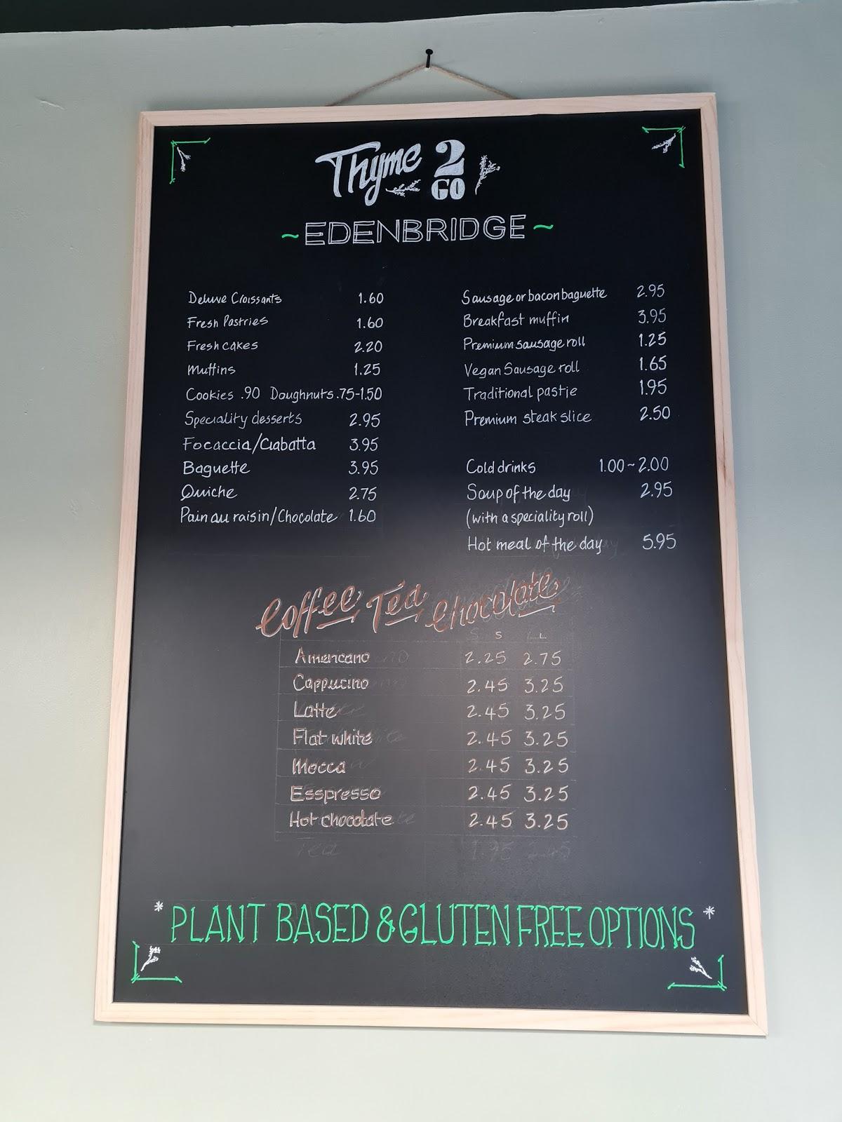 Menu at Eden Bakes Ltd., Edenbridge