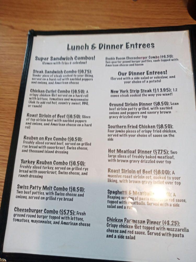 Menu at Village Restaurant, Avon