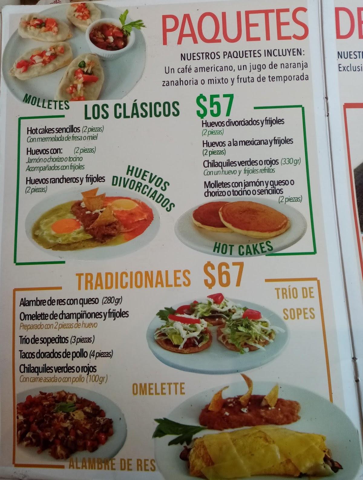 Carta del restaurante El Rincón del los Morales, Tlalnepantla, Calle ...