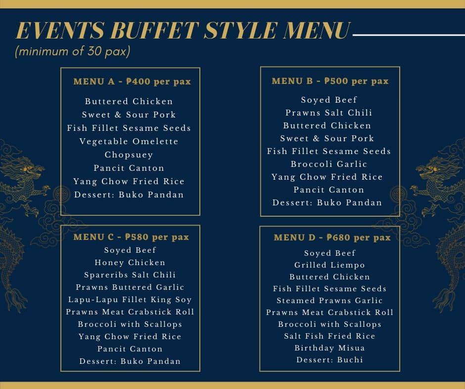 Menu at Swan Lake Restaurant, Caloocan, 83 5th St