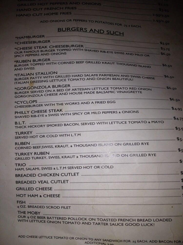 Menu at UNCLE JOHN’S PLACE restaurant, Mansfield