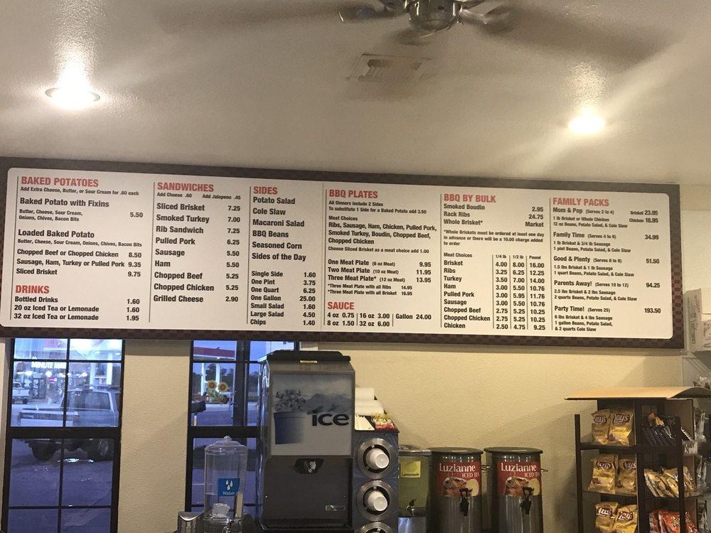 Menu at 4 Corners BBQ, Baytown