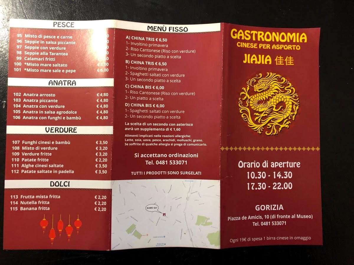 Menu da Rosticceria Cinese Jia Jia Gorizia ristorante, Gorizia