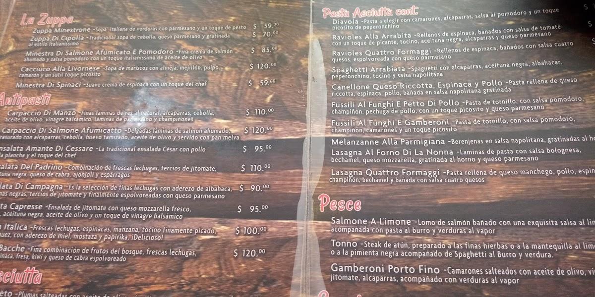 Menu at Rigatoni Italianissimo Lomas verdes restaurant, Naucalpan ...