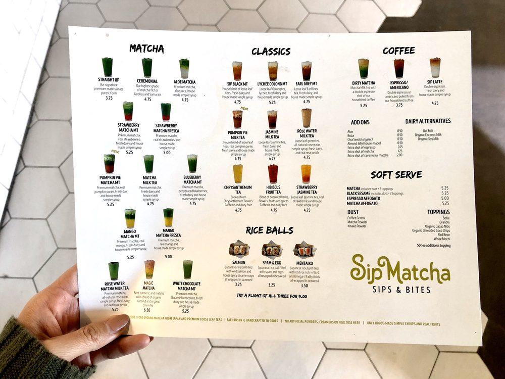 Menu at Junbi restaurant, Los Angeles