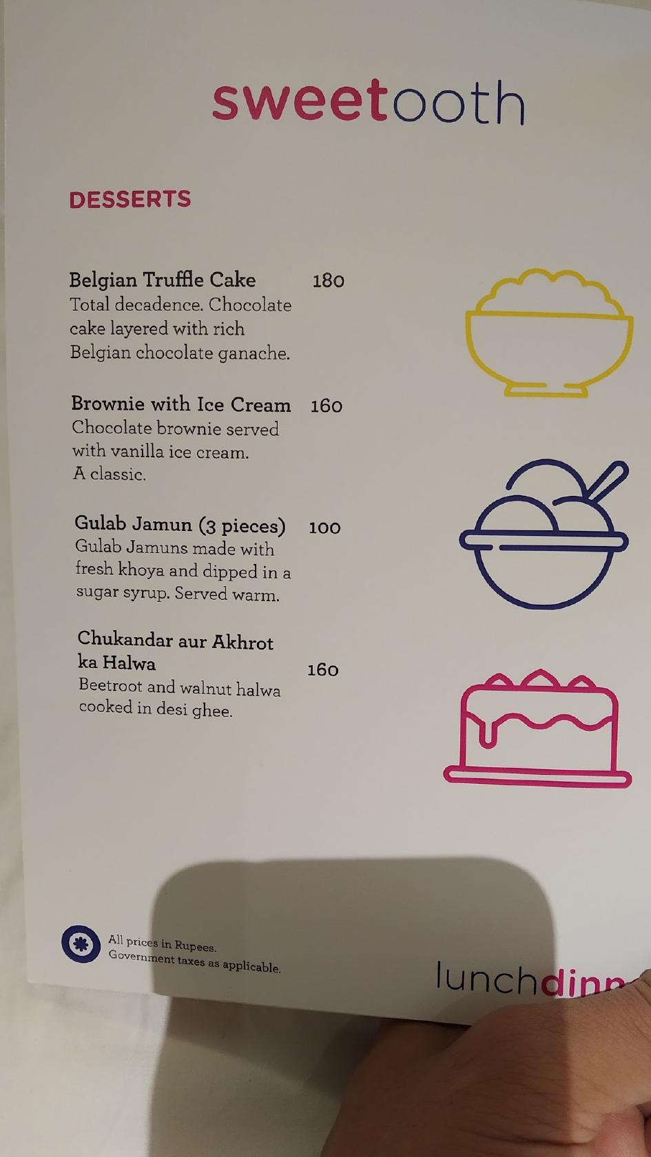 Menu at Chirp - Eat. Play. Work., Pune