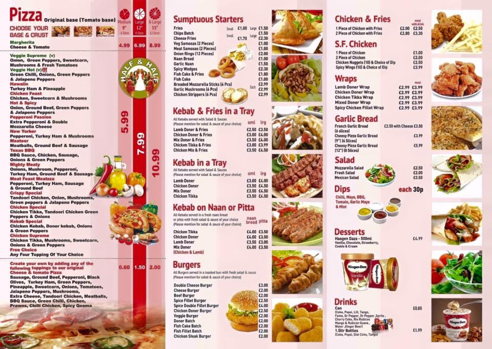 Menu at Crispy Cod fast food, Coventry, 677 Foleshill Road