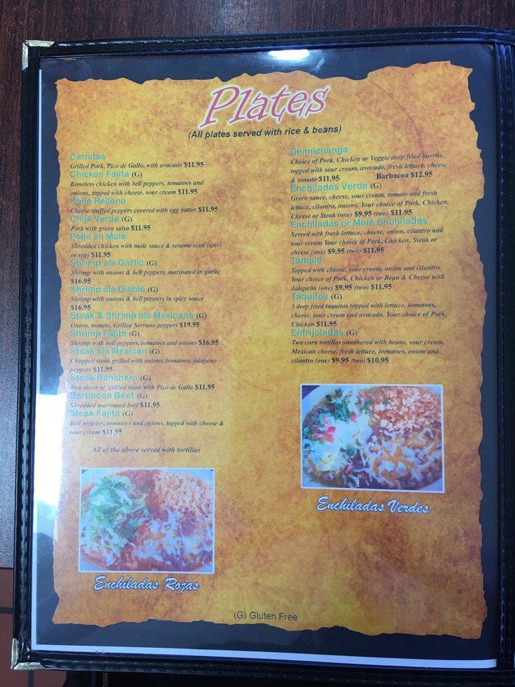 Menu at Pepe's Mexican Restaurant, Madras, 742 SW 4th St