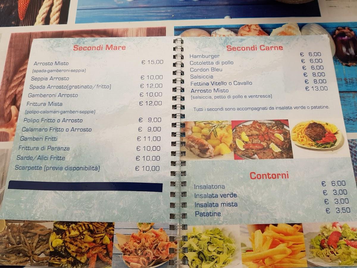 Menu da La Rizzara ristorante, San Cataldo