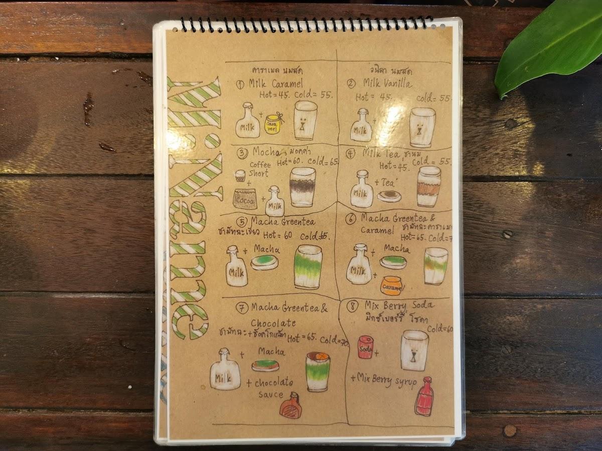 Menu at Latte Bear Coffee cafe, Phra Nakhon Si Ayutthaya, 10/29 ...