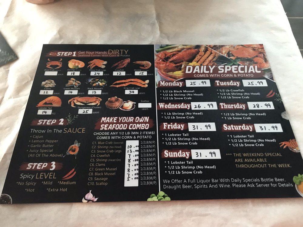 Menu at Red Crab-HAMPTON restaurant, Hampton