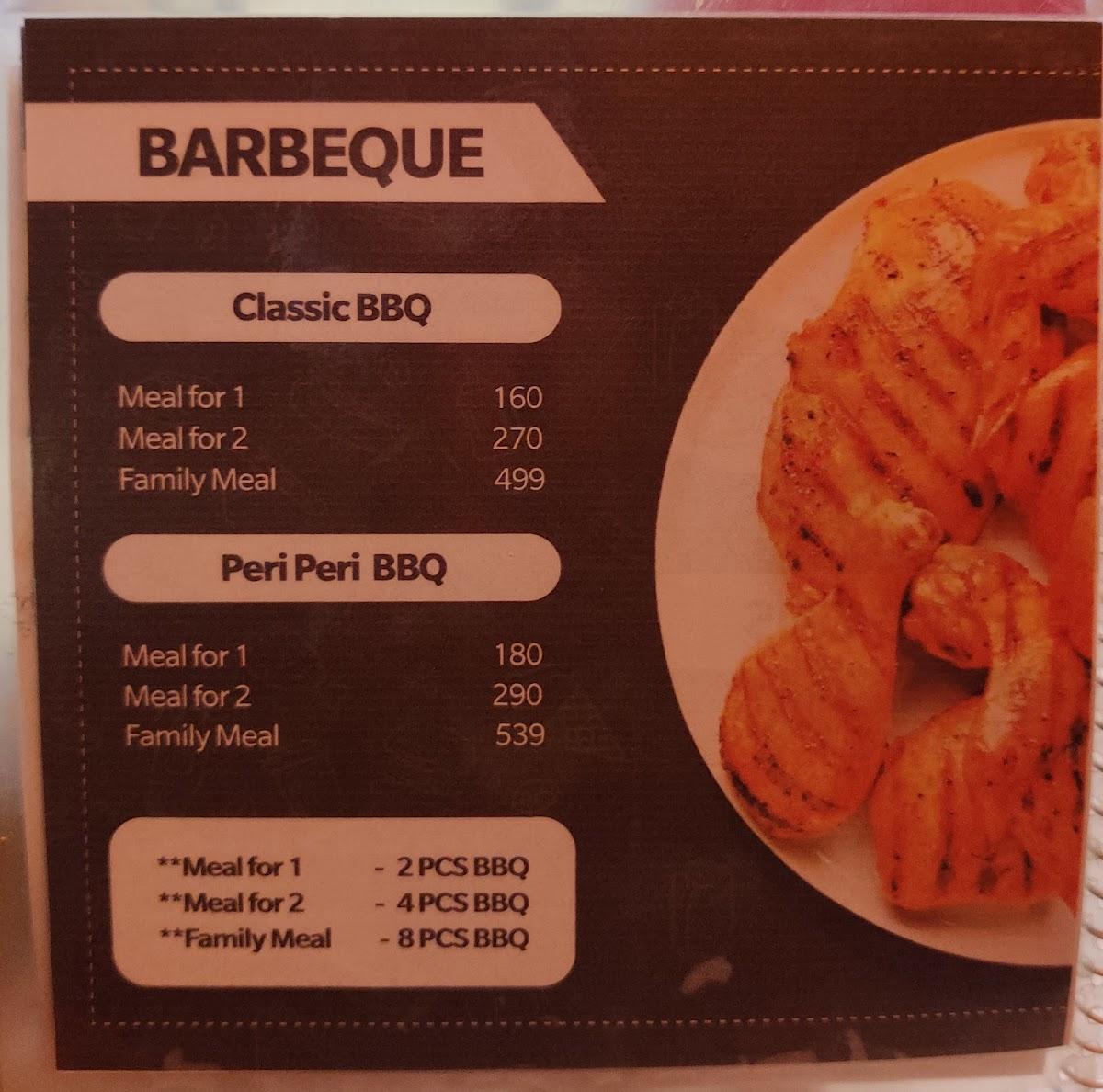 Menu at Classic rider cafe, Musiri