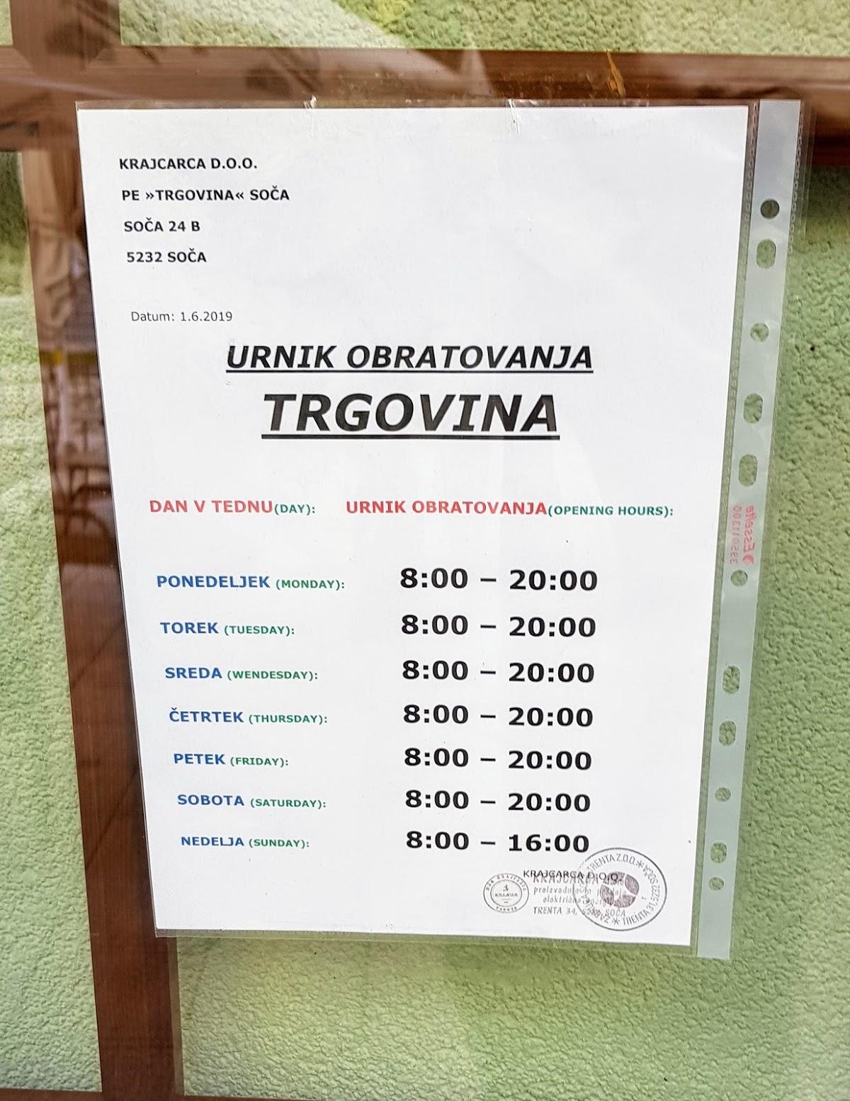 Soča Bar, ZADRUGA SOČA-TRENTA, Soča - Restaurant reviews