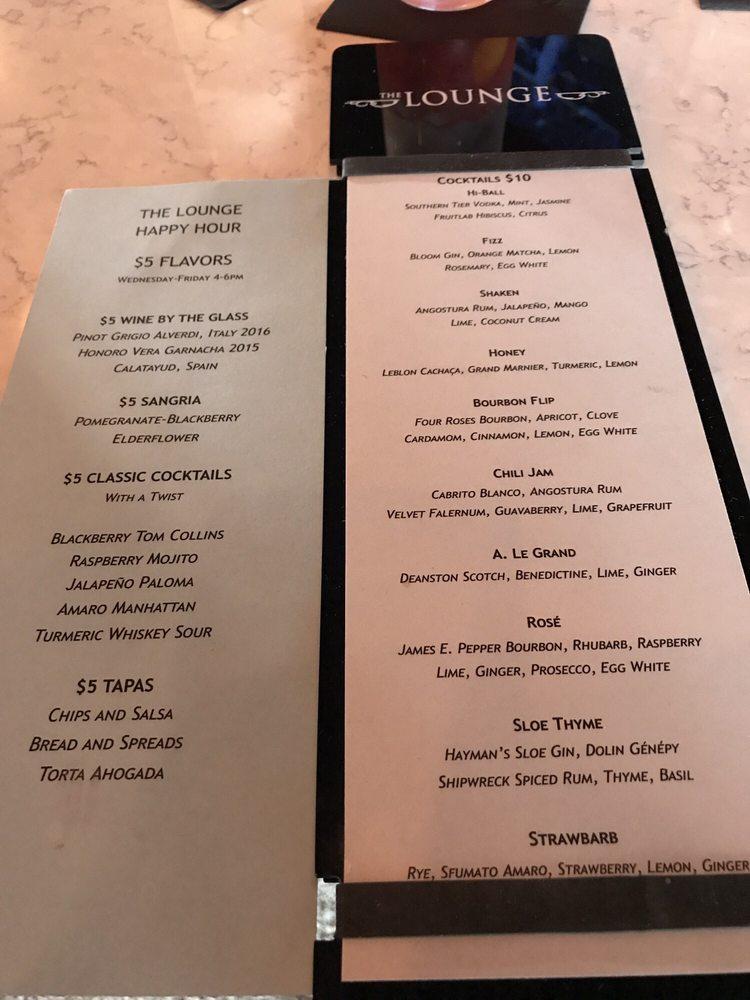 Menu at The Lounge pub & bar, Pittsford