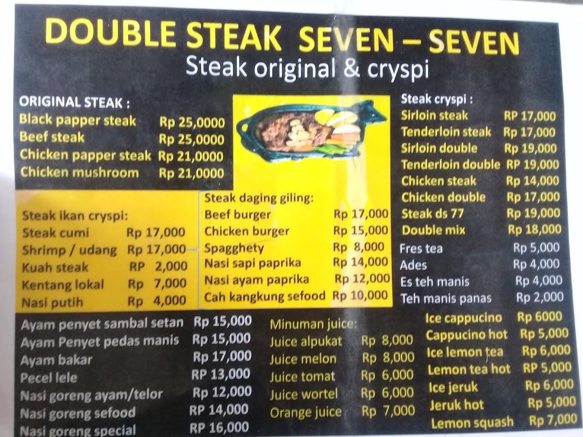Menu at Double Steak 77 restaurant, Jua Jua