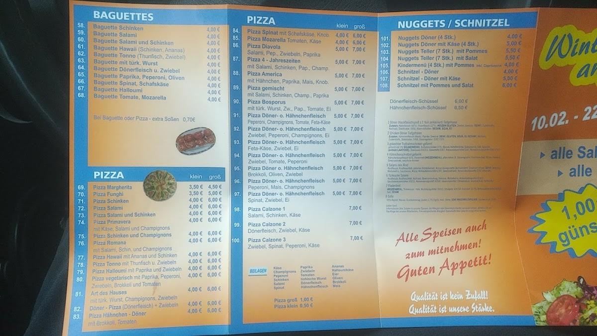 Menu at Bosporus - Döner & Pizzeria, Roßwein
