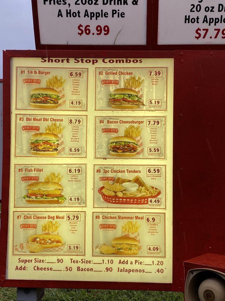 Menu at Short Stop restaurant, Round Rock, Round Rock Ave