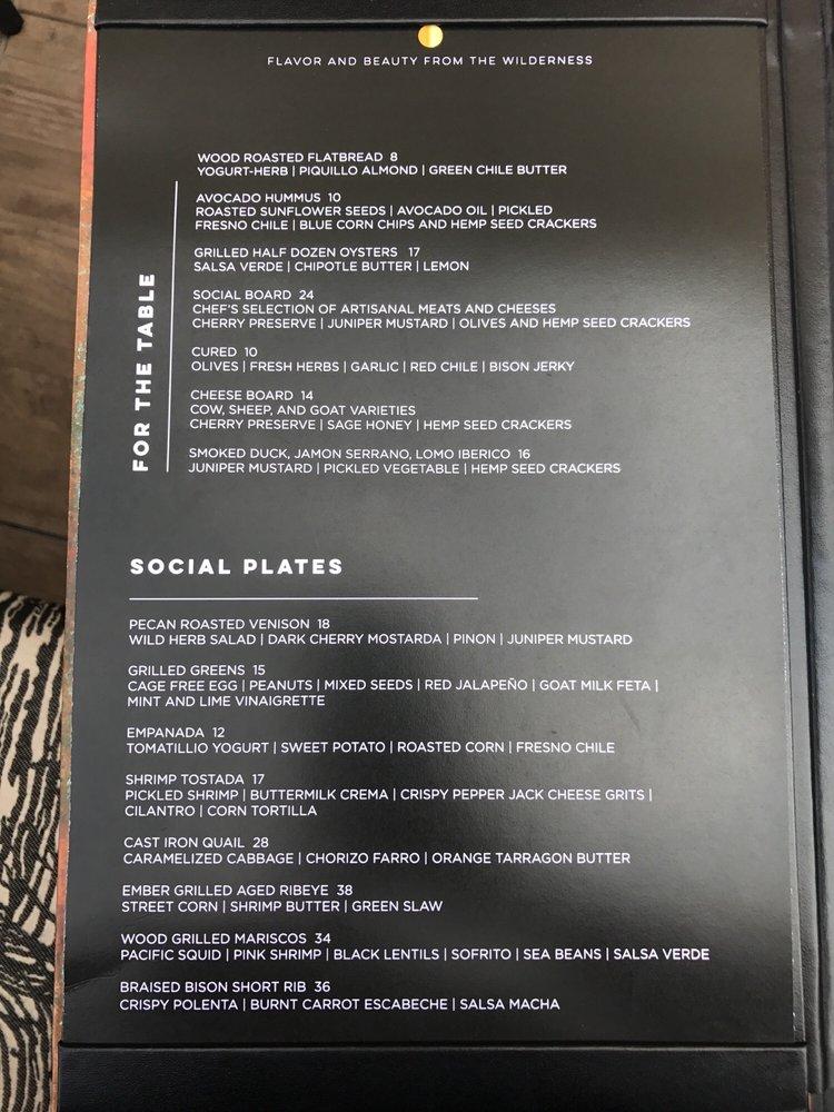 Menu at Level 5 pub & bar, Albuquerque