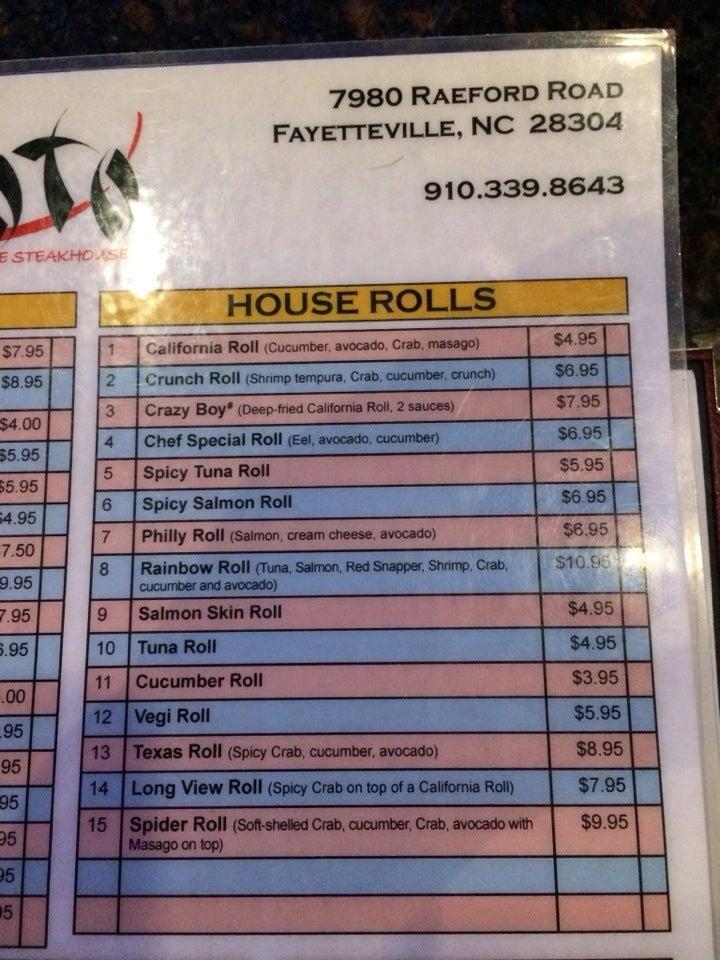 Carta del restaurante Mikoto's Express Raeford Rd, Fayetteville
