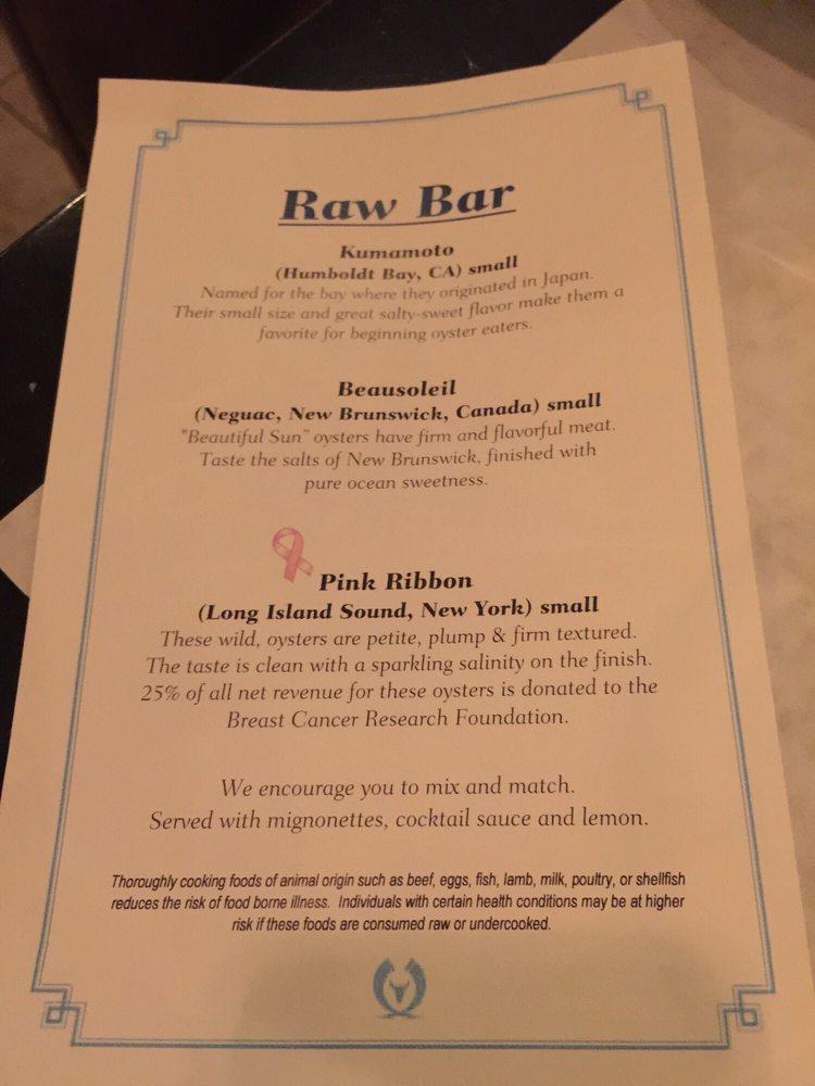 Menu at Echo & Rig Butcher and Steakhouse, Las Vegas
