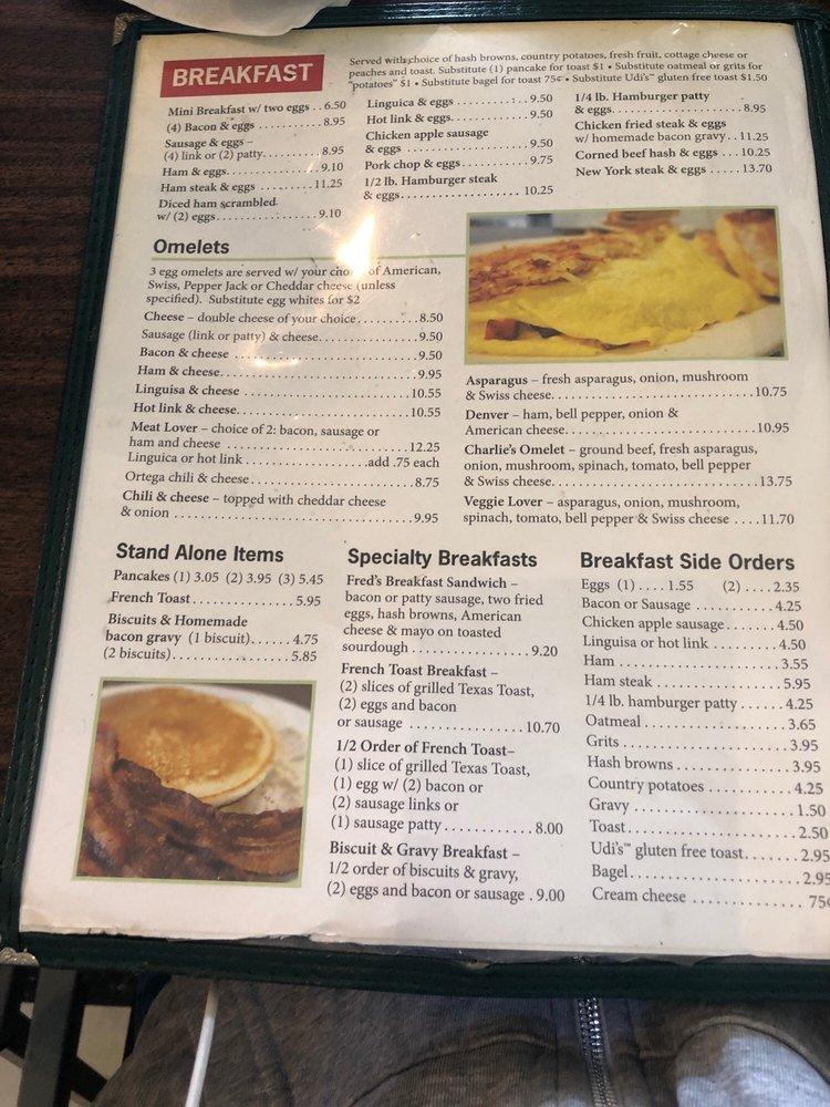 Menu at Miller's Cafe, Antioch, Hillcrest Ave