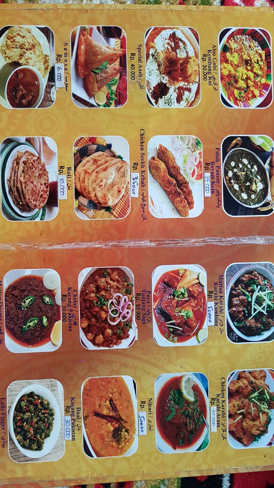 Carta del restaurante Bakul Food Corner, Central Jakarta