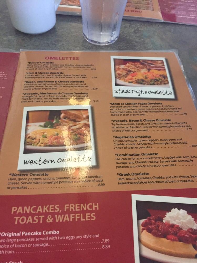Menu at Jim's restaurant, West Valley City, W 3500 S