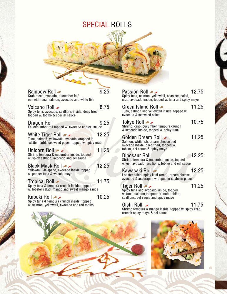 Menu at Oishi Sushi Restaurant & Bar, Shawnee, Shawnee Mission Pkwy