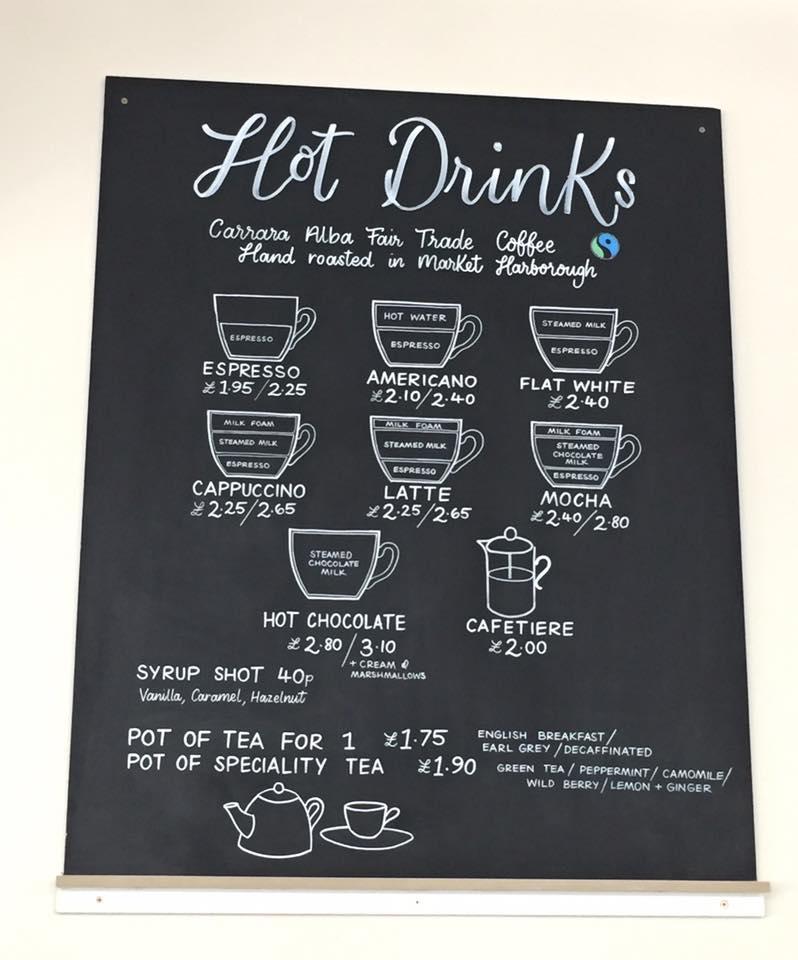 Menu at Attfield's Farm Shop Ltd cafe, Leicester