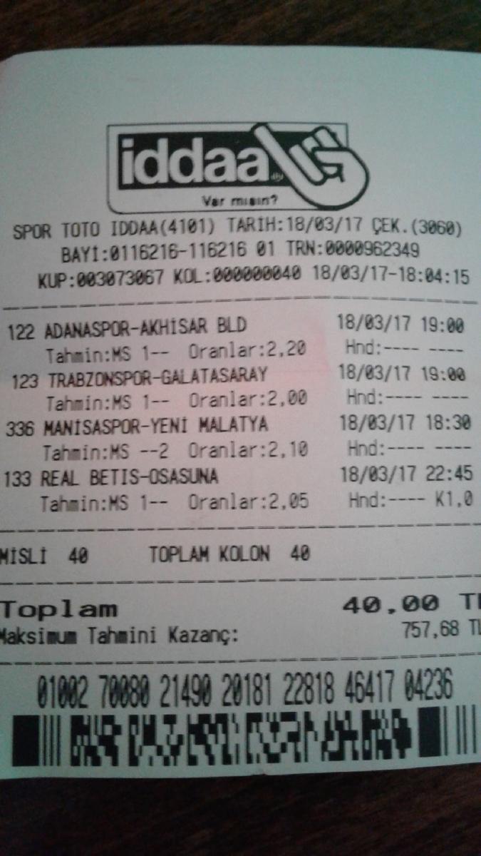 Menu at Baran Bar, Ordu