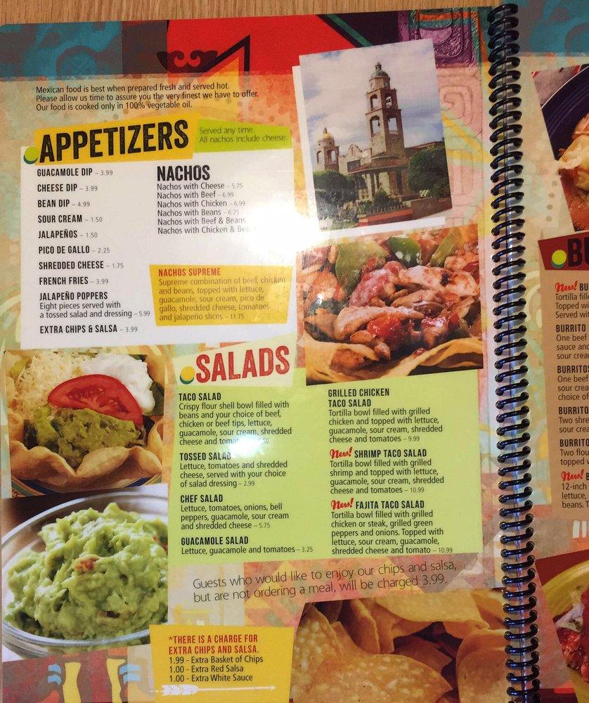 Menu at El Azteca Mexican Restaurant, Hampton, Coliseum Dr Suite A35