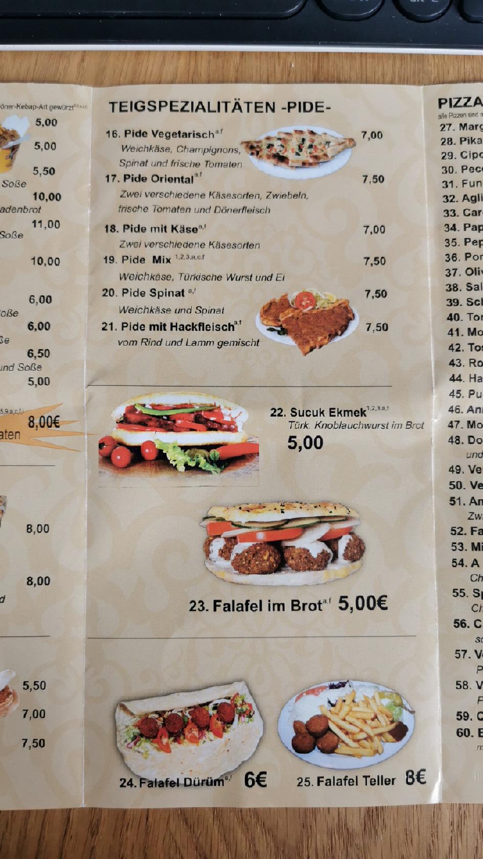 Speisekarte von İSTANBUL KEBAP HOUSE, Laupheim