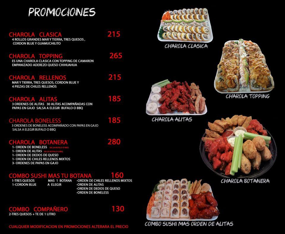Menu at EAT Combos SUSHI Culiacán restaurant, Culiacán
