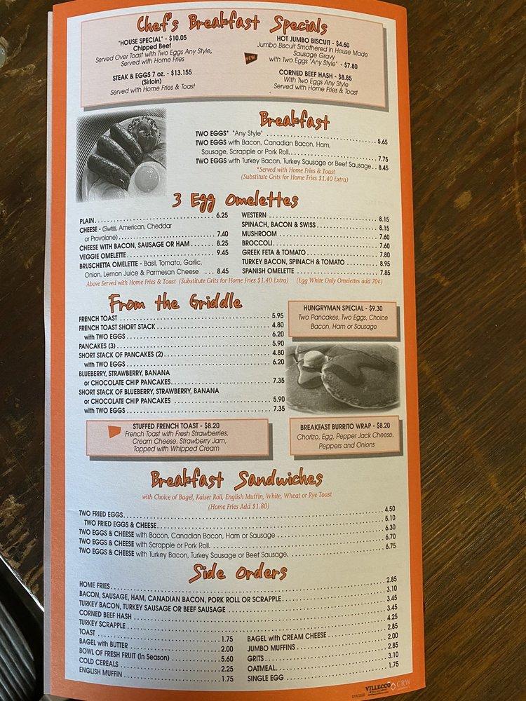 Menu at Perry's Cafe & Deli, Atlantic City