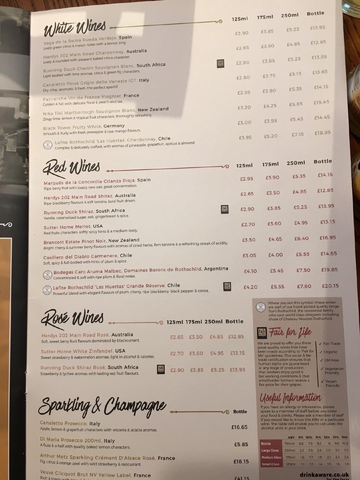 Menu at Poachers pub & bar, Chirk