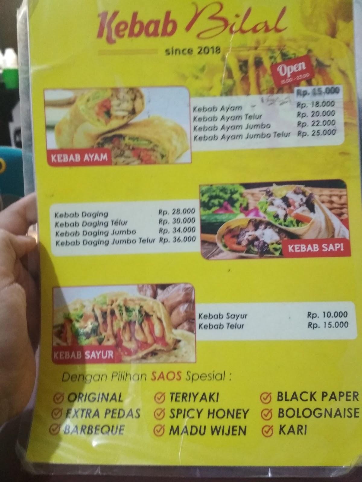 Carta de Bilal Kebab, Banda Aceh
