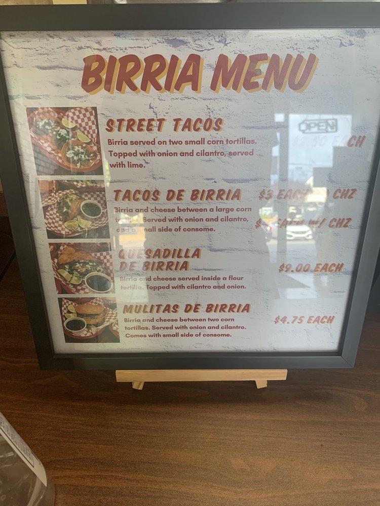 Menu at El Nopal Mexican Food restaurant, Everett
