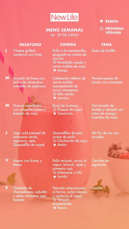 Menu at NEW LIFE restaurant, Mexico