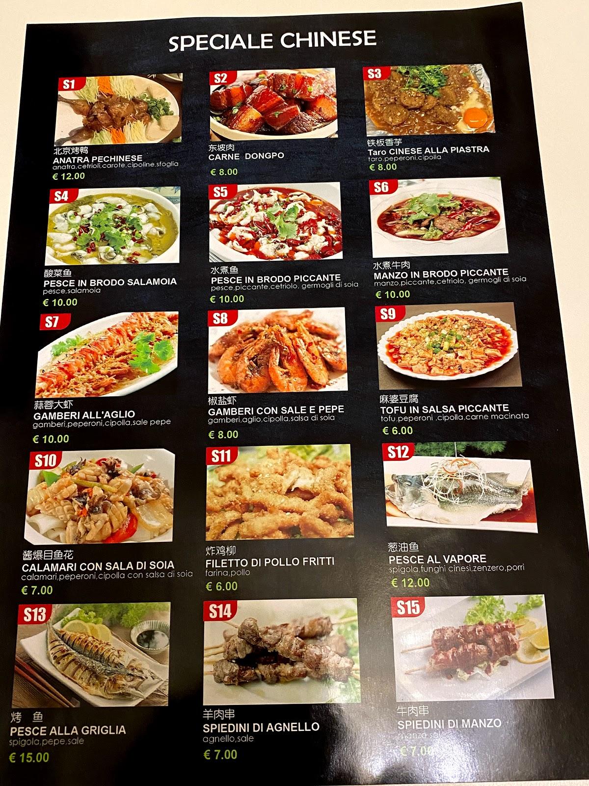 Menu at Ristorante Cinese Fuhai di Zhang Srls, Rome